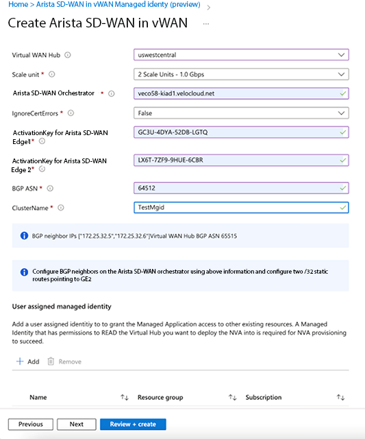 VeloCloud SD-WAN 6.4 - Administration Guide - VeloCloud SD-WAN in Azure Virtual WAN Hub ...